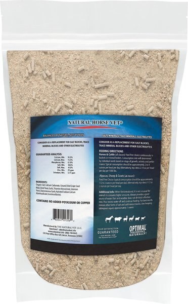 NATURAL HORSE VET Red Cal Original Nature's Minerals & Organic Sea Salt ...