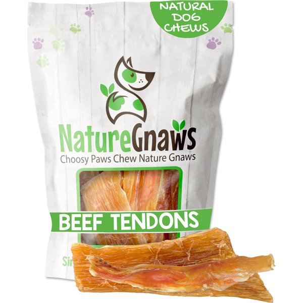 NATURE GNAWS USA Turkey Tendon Natural Dog Chew Treats, 4-oz bag ...