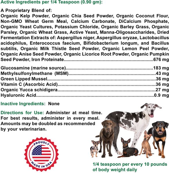 NATURE'S FARMACY Dogzymes Phyto Flex Dog Supplement, 1-lb jar - Chewy.com