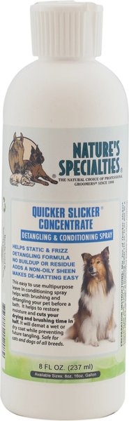 NATURE'S SPECIALTIES Quicker Slicker Concentrate Dog Conditioning Spray ...