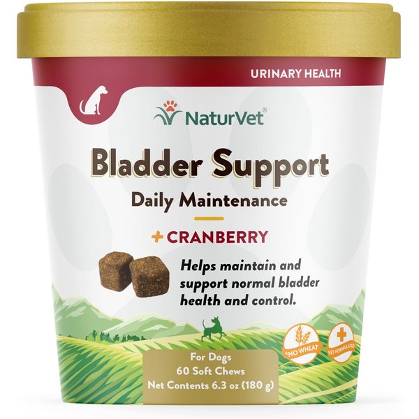 NATURVET Bladder Support Plus Cranberry Soft Chews Urinary Supplement ...
