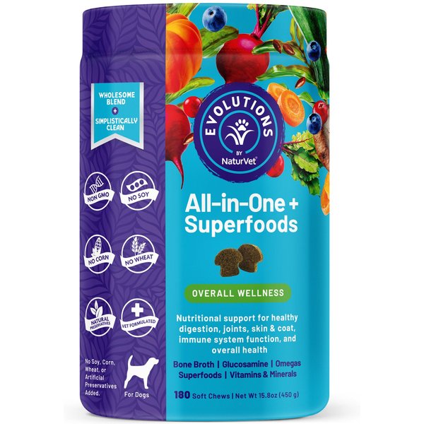NATURVET All-in-One Soft Chews Multivitamin for Dogs, 240 count - Chewy.com