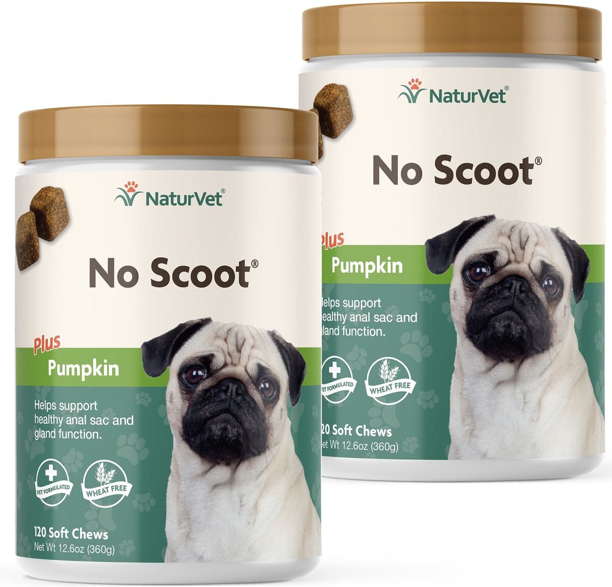 NATURVET No Scoot Plus Pumpkin Soft Chews Digestive Supplement for Dogs ...