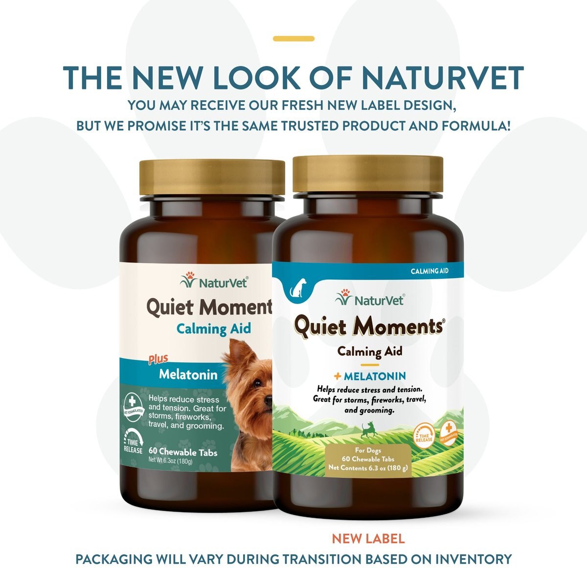 Discontinued - NATURVET Quiet Moments Chewable Tablets Calming ...