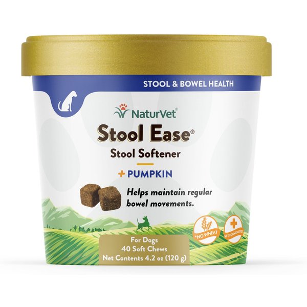 NATURVET Stool Ease Soft Chews Digestive Supplement for Dogs, 40 count ...