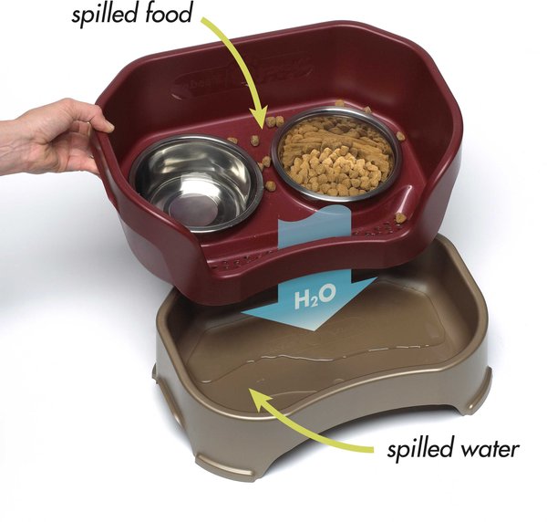 NEATER PETS Neater Feeder Deluxe Elevated & Mess-Proof Dog Bowls, 7-cup ...