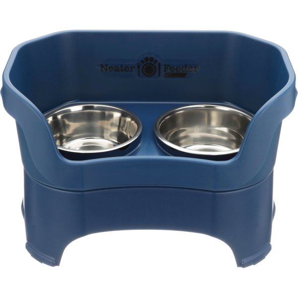 NEATER PETS Neater Feeder Deluxe Elevated & Mess-Proof Dog Bowls, Dark ...