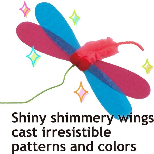 NECOICHI Crinkly Critters Fancy Flutterfly Cat Wand Toy - Chewy.com