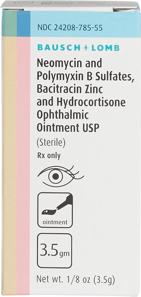 NEO-POLY-BAC with Hydrocortisone (Generic) Ophthalmic Ointment for Dogs ...