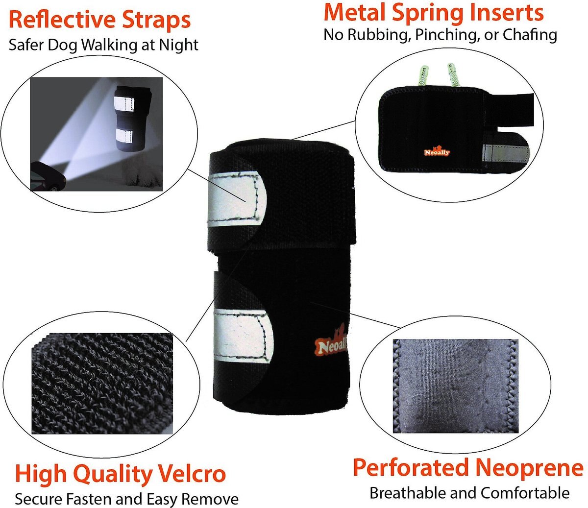 NEOALLY Front Leg Metal Spring Support Dog Brace, XX-Small / X-Small ...