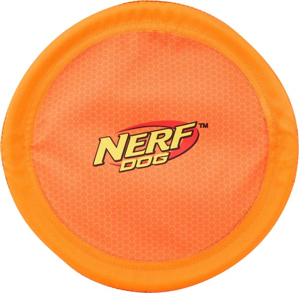 Brandclub - Nerf Dog Nylon Flyer Dog Toy, Medium, Blue