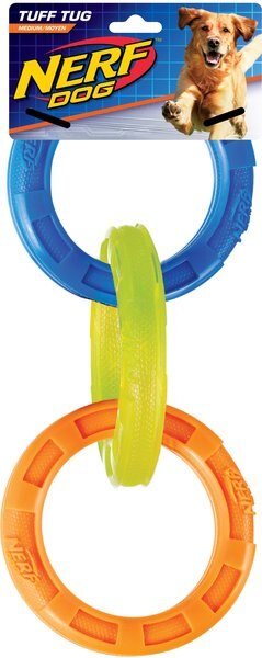 NERF DOG Tuff Tug 3 Ring Dog Toy, Large - Chewy.com