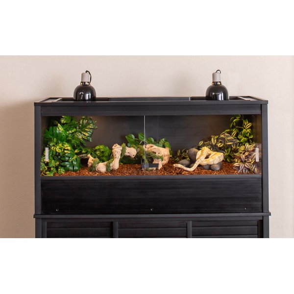 NEW AGE PET ECOFLEX Mojave Reptile Enclosure, Black, 120-gal - Chewy.com