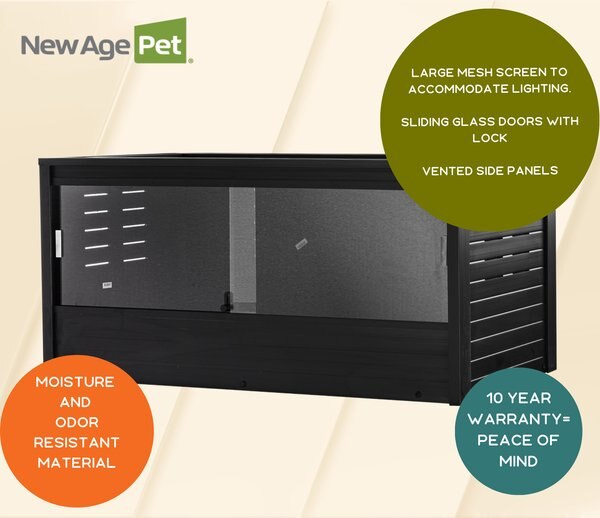 NEW AGE PET ECOFLEX Mojave Reptile Habitat, Black, 120-gal - Chewy.com