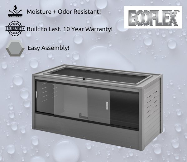 NEW AGE PET ECOFLEX Mojave Reptile Habitat, Grey, 120-gal - Chewy.com