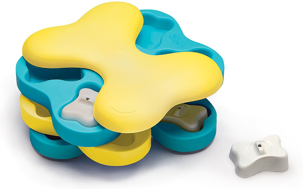 NINA OTTOSSON BY OUTWARD HOUND Tornado Puzzle Game Dog Toy, Yellow - Chewy.com