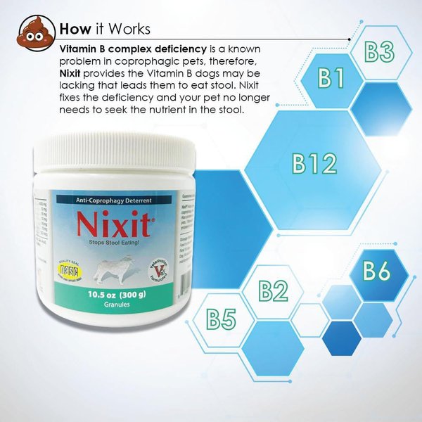 NIXIT Powder Coprophagia Supplement for Dogs, 10.5-oz jar - Chewy.com