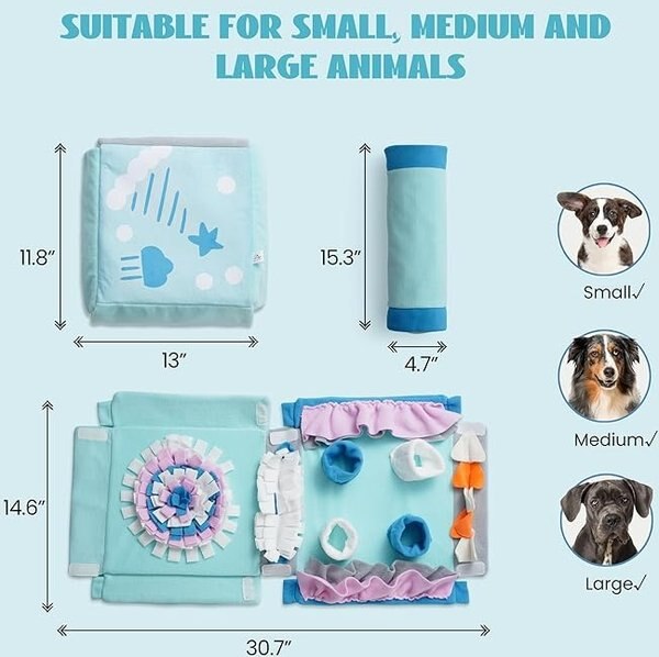 NOCCIOLA Birthday Snuffle Mat Squeaky Plush Puppy Toy - Chewy.com