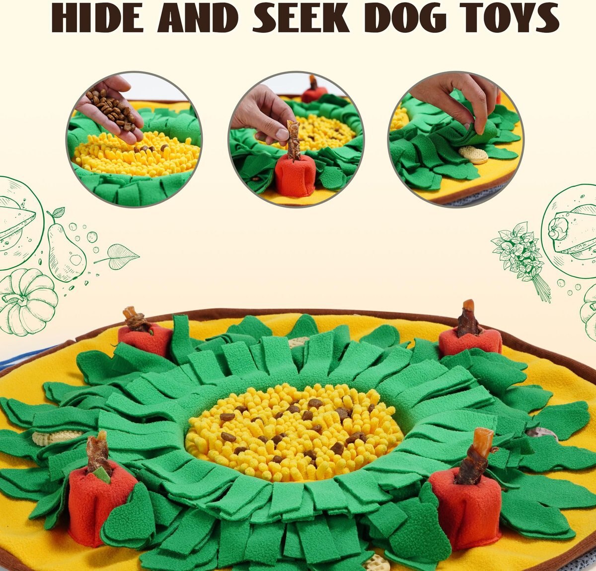 Out of Stock - NOCCIOLA Rosted Veggies Squeaky Interactive Snuffle ...