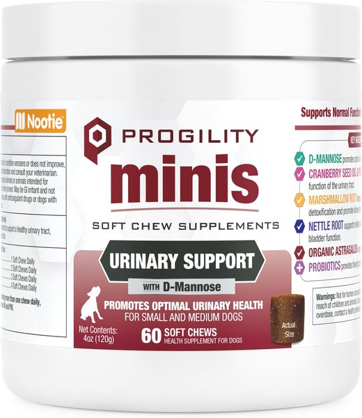 NOOTIE Progility Minis Urinary Support with D-Mannose Soft Chew ...