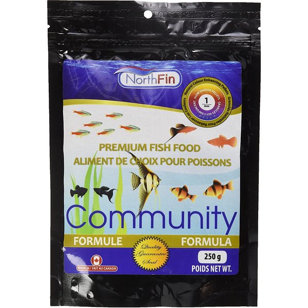 NORTHFIN Veggie Formula 3 mm Sinking Pellets Fish Food, 250-g bag ...