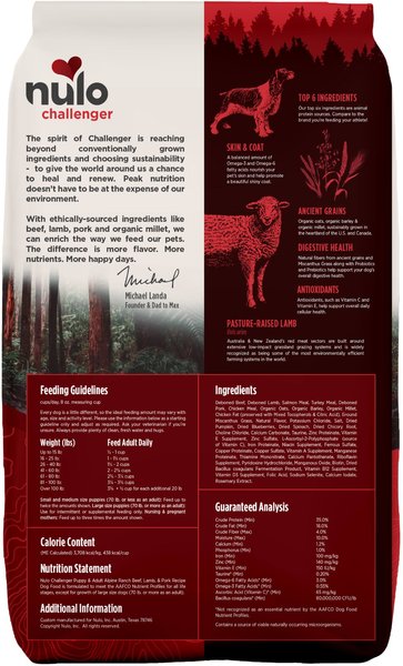 NULO Challenger Puppy & Adult Alpine Ranch Beef, Lamb & Pork Dry Dog ...
