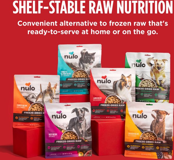 NULO Freestyle Beef Recipe with Apples Grain-Free Freeze-Dried Raw Dog ...