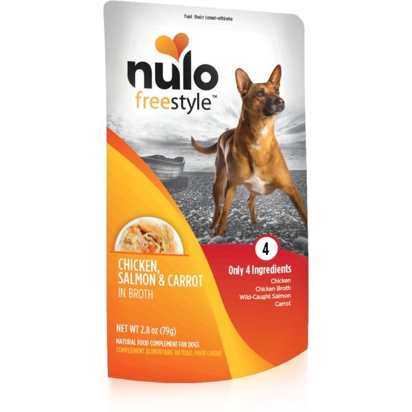 NULO FreeStyle Chicken, Salmon, & Carrot in Broth Dog Food Topper, 2.8 ...