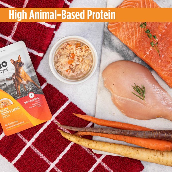 NULO FreeStyle Chicken, Salmon, & Carrot in Broth Dog Food Topper, 2.8 ...