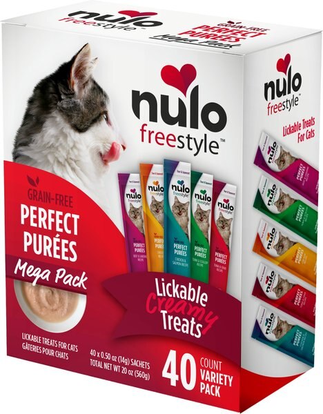 NULO Freestyle Perfect Purees Variety Pack Grain-Free Lickable Cat ...