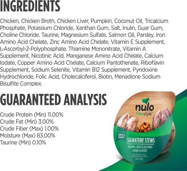 NULO FreeStyle Signature Stews Cat & Kitten Grain-Free Variety Pack Cat ...