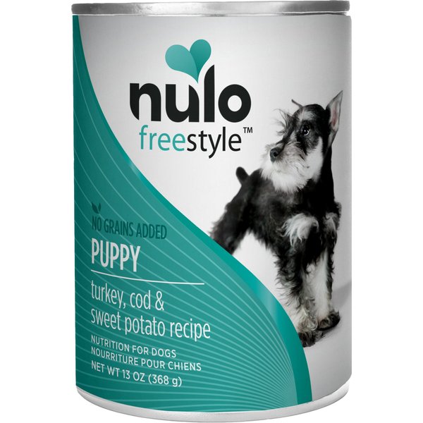 NULO Freestyle Turkey, Cod & Sweet Potato Recipe Grain-Free Puppy ...
