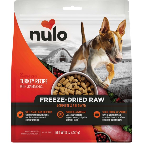 NULO Freestyle Turkey Recipe with Cranberries Grain-Free Freeze-Dried ...