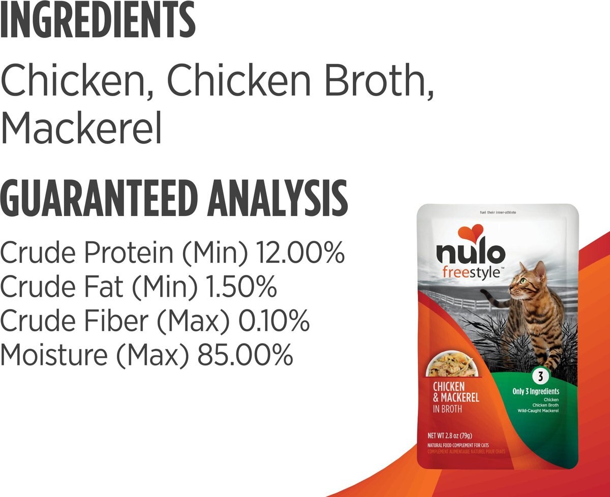 NULO FreeStyle Variety Pack Cat Food Topper, 2.8-oz, case of 6 - Chewy.com