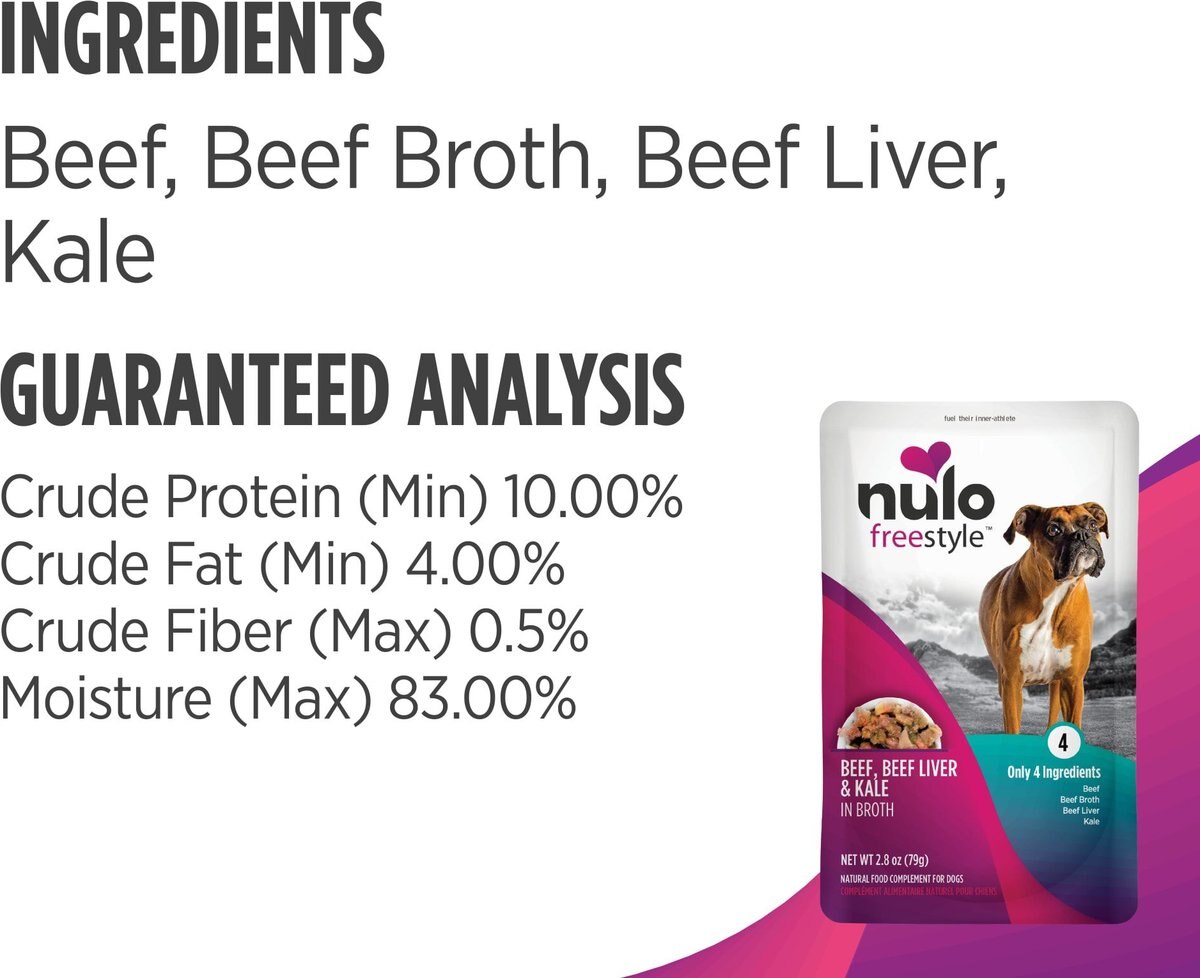 NULO FreeStyle Variety Pack Dog Food Topper, 2.8-oz, case of 6 - Chewy.com