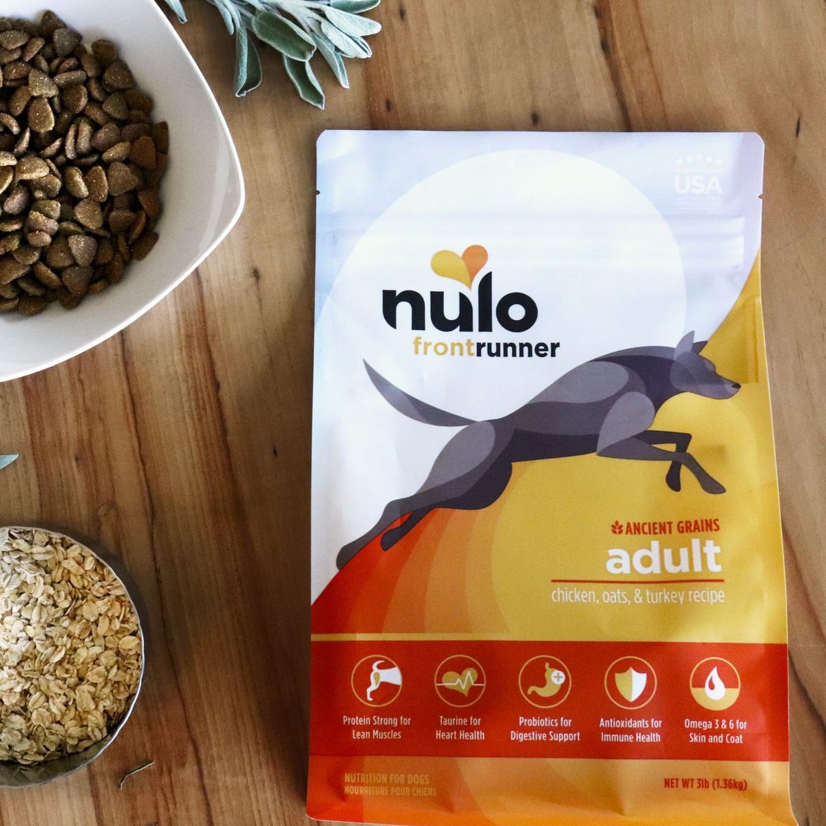 NULO Frontrunner Ancient Grains Chicken, Oats, & Turkey Recipe High ...