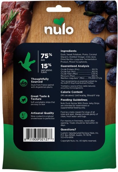 NULO Premium Jerky Strips Dog Treats, Grain-Free High Protein Jerky ...