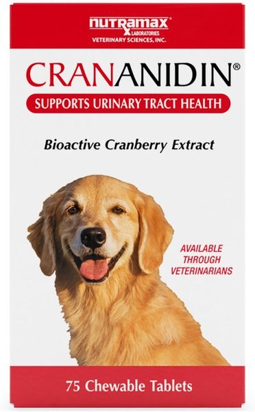 NUTRAMAX Crananidin Chewable Tablets Urinary Supplement for Dogs, 150 ...