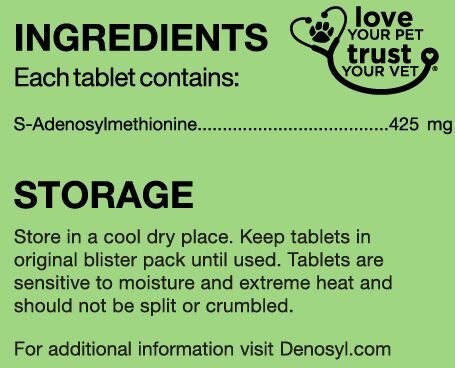 NUTRAMAX Denosyl Tablets Liver & Brain Supplement for Large Dogs, 30 ...