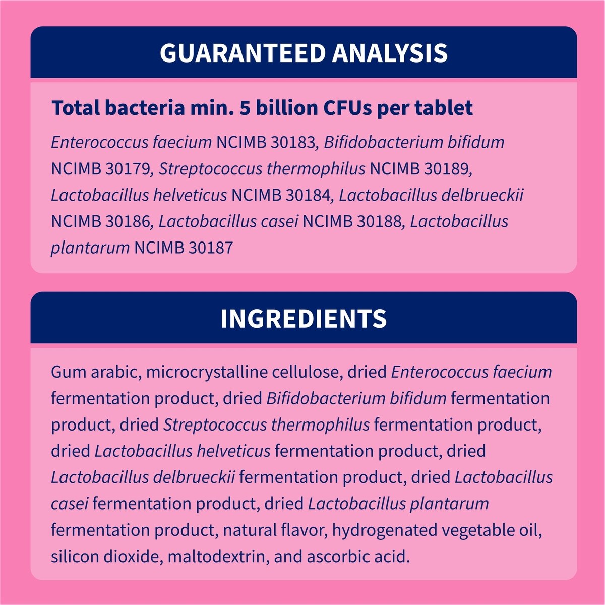 NUTRAMAX Proviable Probiotics Daily Digestive Health Chewable Tablet ...