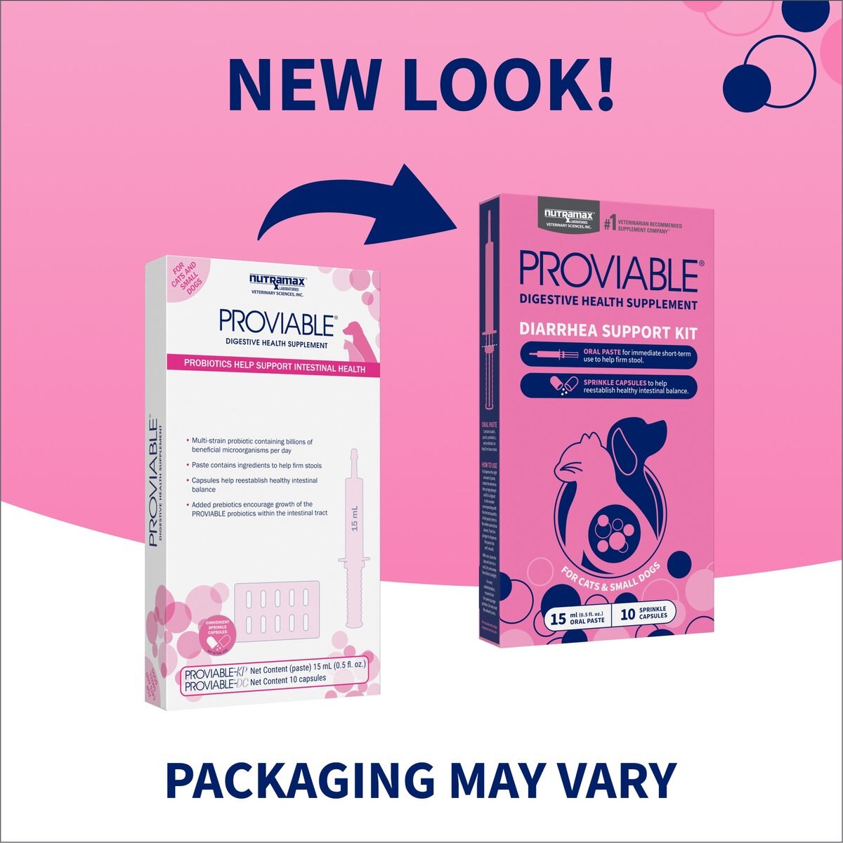 NUTRAMAX Proviable Probiotics & Prebiotics Digestive Health Supplement ...