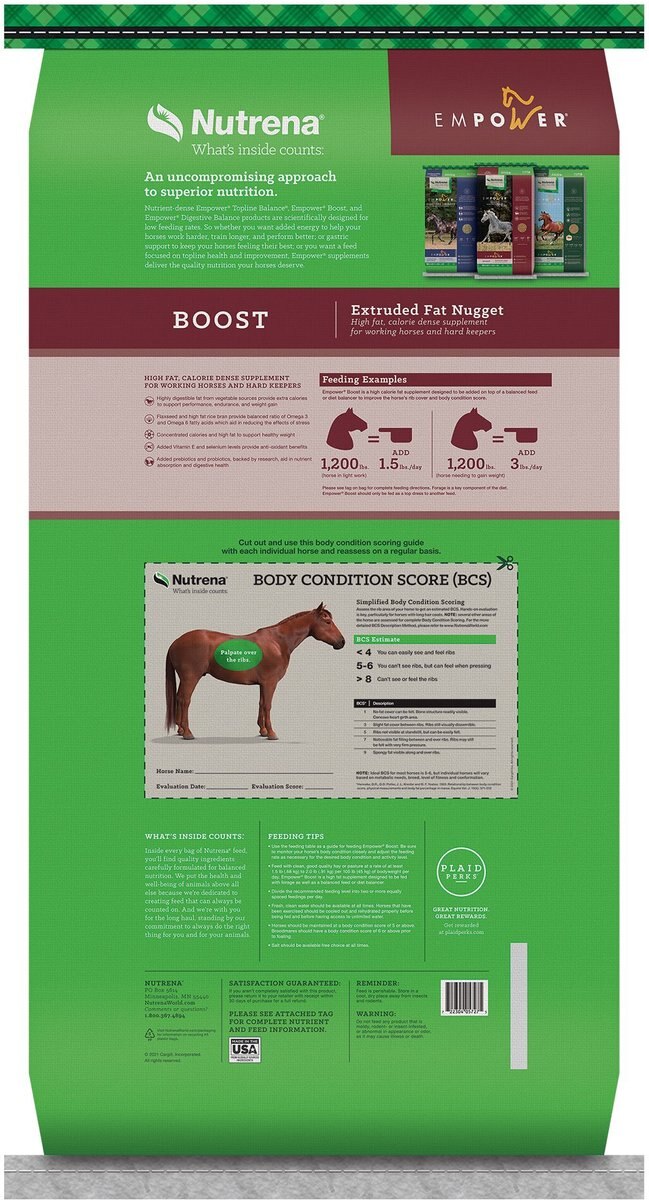 NUTRENA Empower Boost Horse Supplement, 40-lb bag - Chewy.com