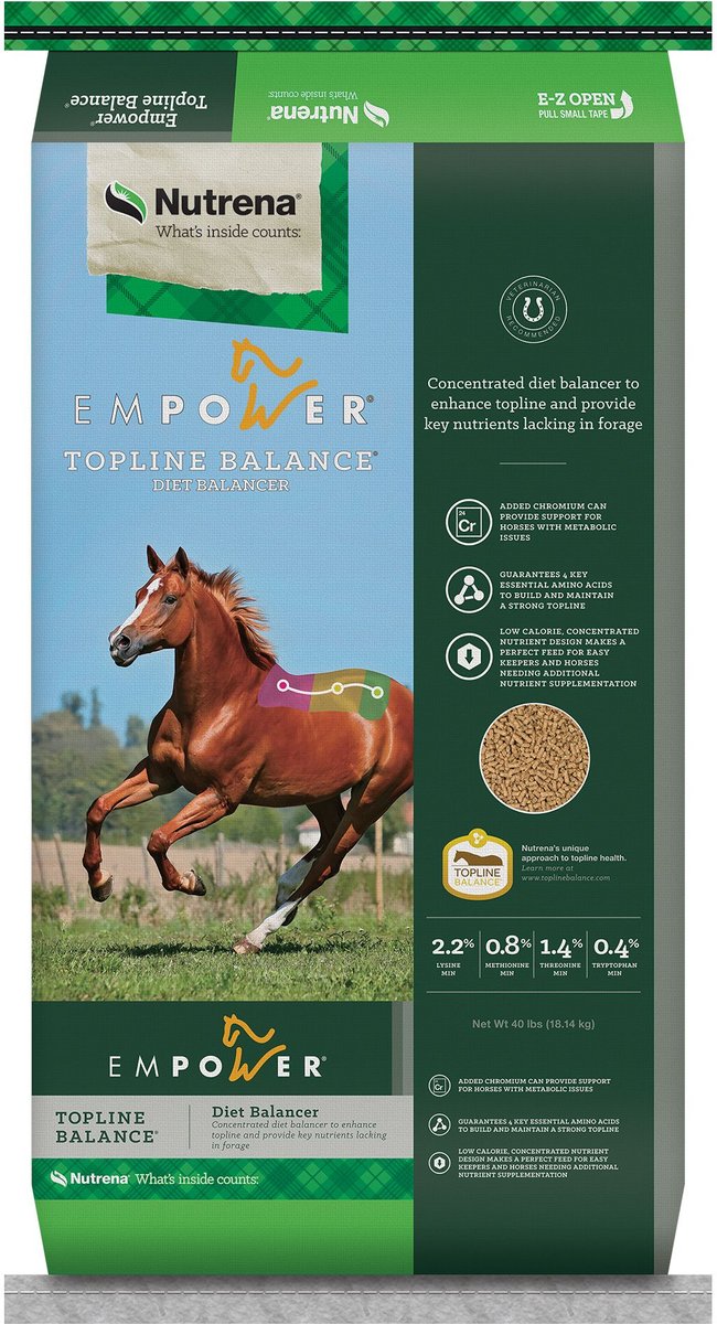 NUTRENA Empower Topline Balance Horse Supplement, 40-lb bag - Chewy.com