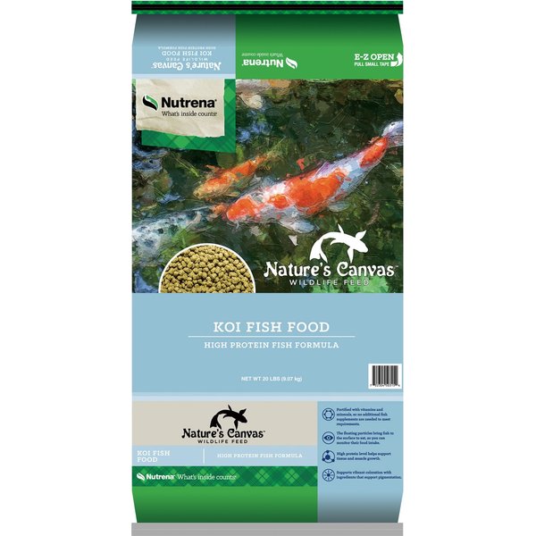 Koi Fish Food 20 Lb Bag MAZURI Koi Premium Large Fish Food, 20-lb Bag ...