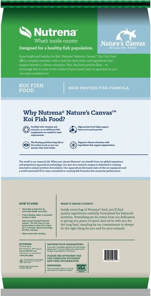 NUTRENA Nature's Canvas Koi Fish Food, 20-lb bag - Chewy.com