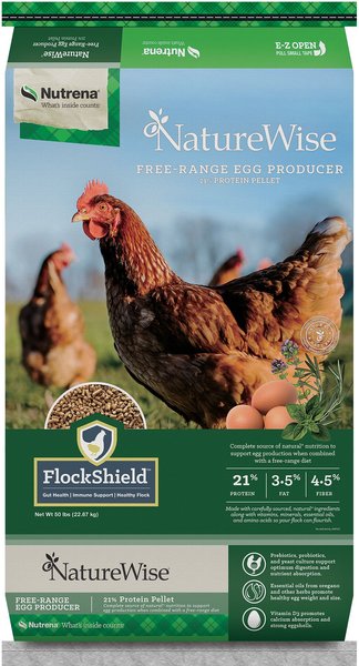 NUTRENA NatureWise Egg Producer 21% Protein Layer Pellet Chicken Feed, 50-lb bag - Chewy.com
