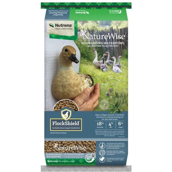 MAZURI Waterfowl Starter Floating Duckling & Gosling Food, 25-lb bag ...