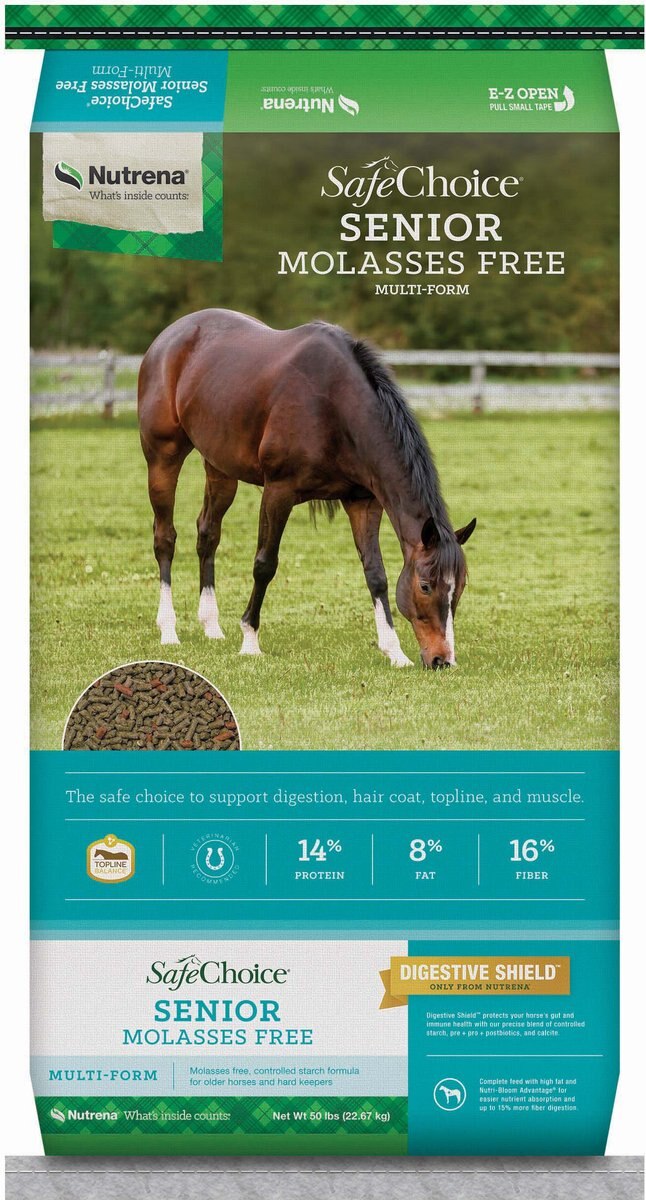 NUTRENA SafeChoice Senior Molasses Free Horse Feed, 50-lb bag - Chewy.com