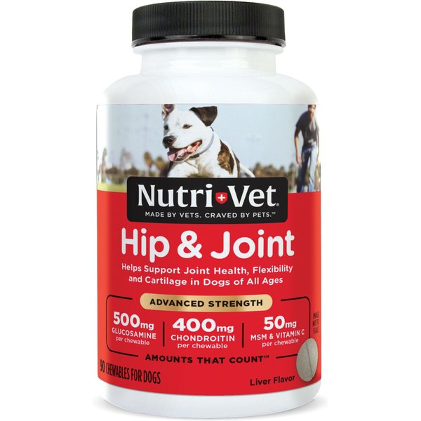 NUTRI-VET Advanced Strength Chewable Tablets Joint Supplement for Dogs ...