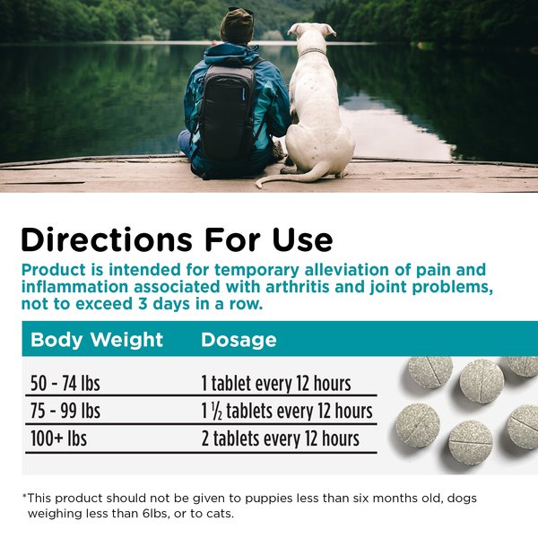 NUTRI-VET Aspirin Medication for Pain for Medium & Large Breed Dogs, 75 count - Chewy.com